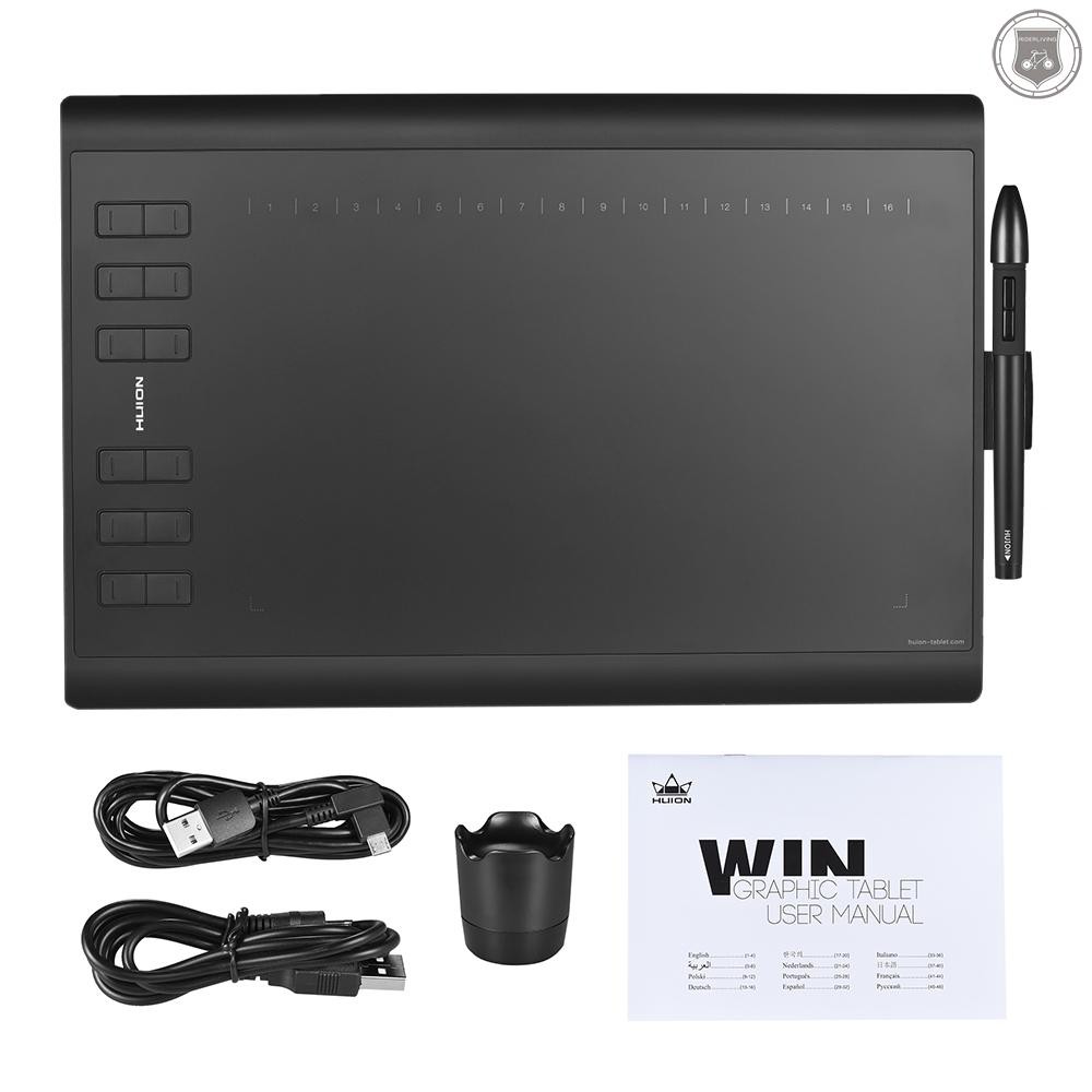 [ready stock] HUION 1060PLUS Portable Drawing Graphics Tablet Pad 10 ...