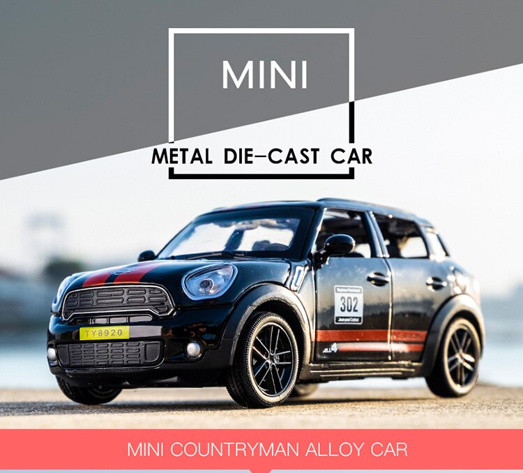 1:32 Toy Car BMW Mini Countryman Diecast Alloy Metal Car Model for MINI ...