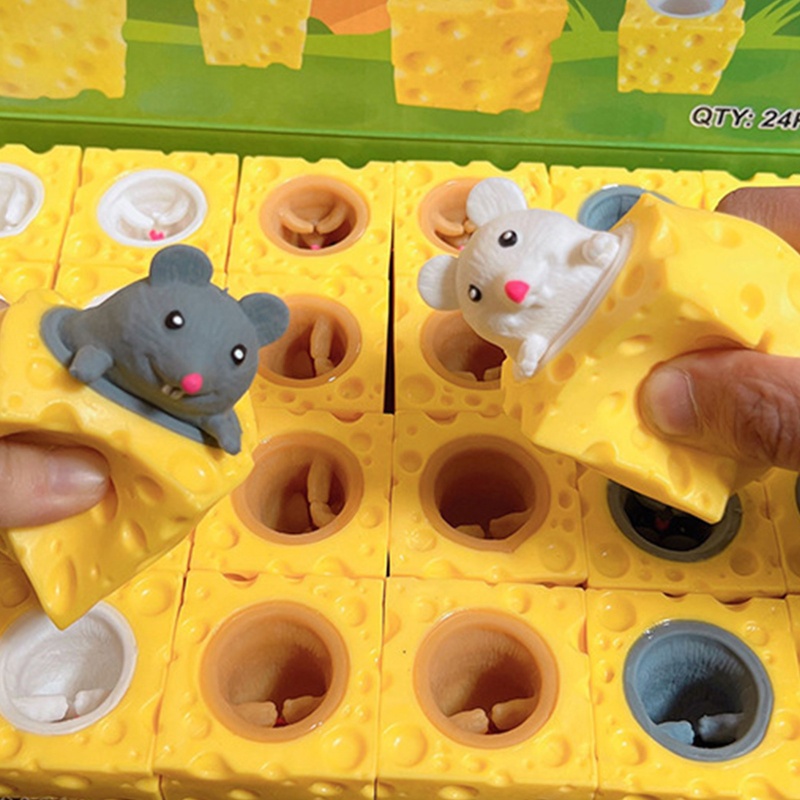 FL Fidget Toy Cheese Table Brain Training Relieve Stress Ball Set ...