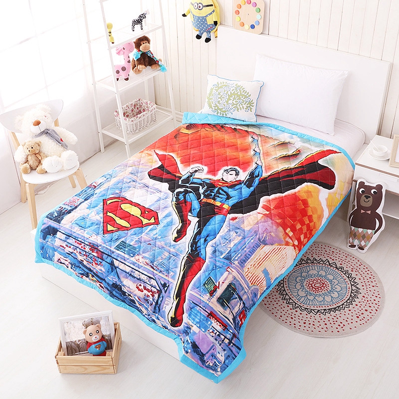 150X200cm Minecraft Bed Cover Steve Creeper Bedding Summer Quilt ...