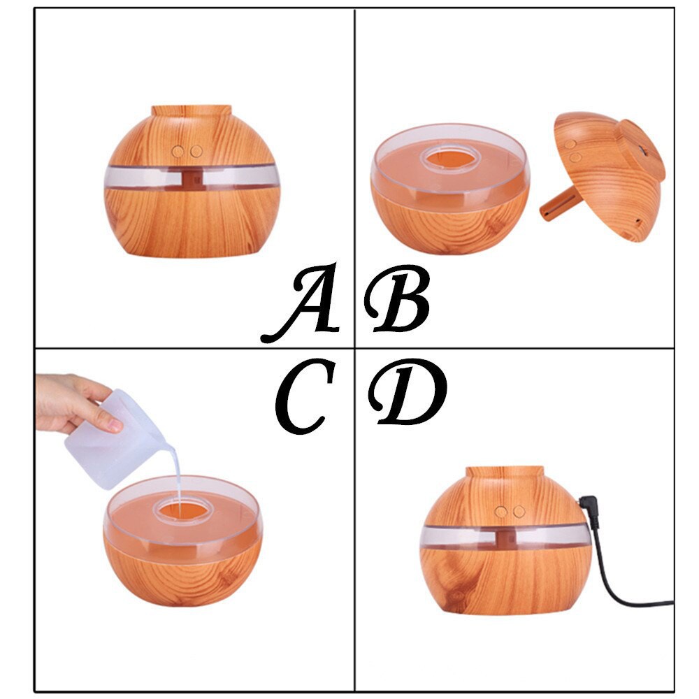 Air Aroma Essential Oil Diffuser LED Ultrasonic Aroma Aromatherapy ...