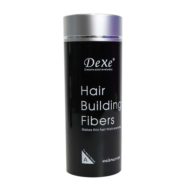 (Black สีดำ) VFORM DEXE Hair Building Fiber 32 กรัม ผงไฟเบอร์ปิดผมบาง ...
