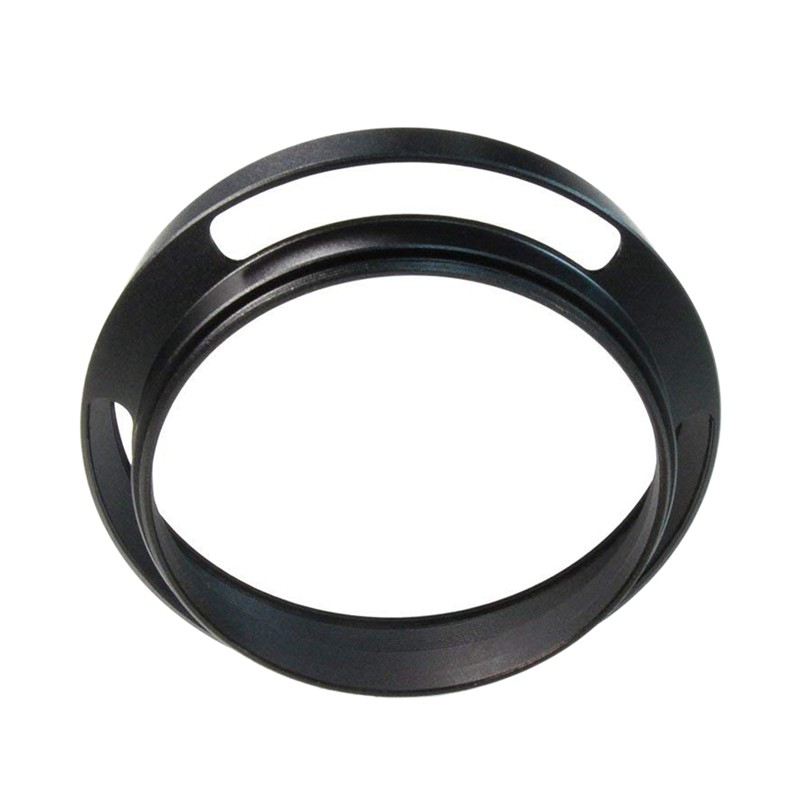 46mm Pro Angle Vented Metal Lens Hood Sun Shade Wristband Lens Focus ...