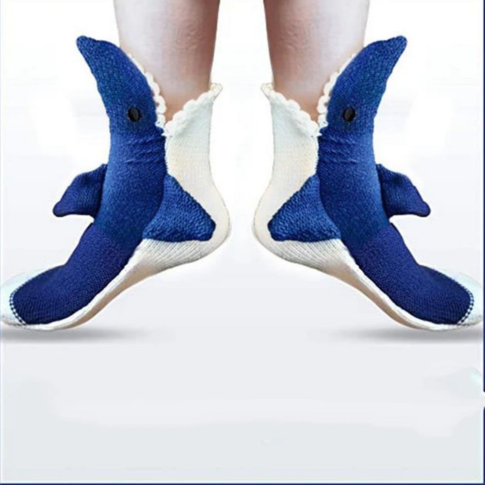 XIANSTORE Unisex Shark Attack Crew Socks Man Woman Lady Christmas Socks ...