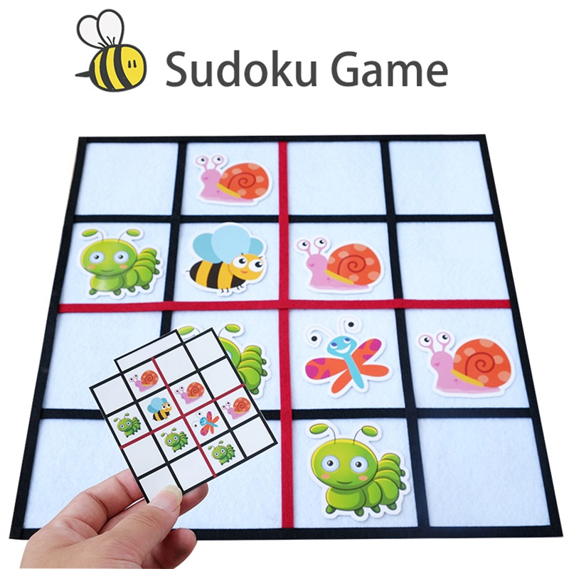Sudoku Games Montessori Material Puzzle Toys For Toddler Animal Jigsaw ...