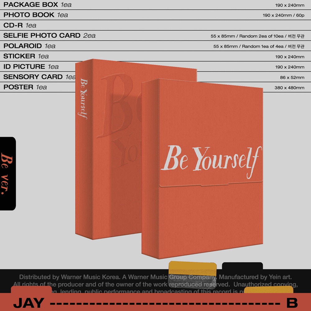 (Synnara POB) GOT7 JAY B - Be Yourself (2nd EP) - kpopmerch.th - ThaiPick