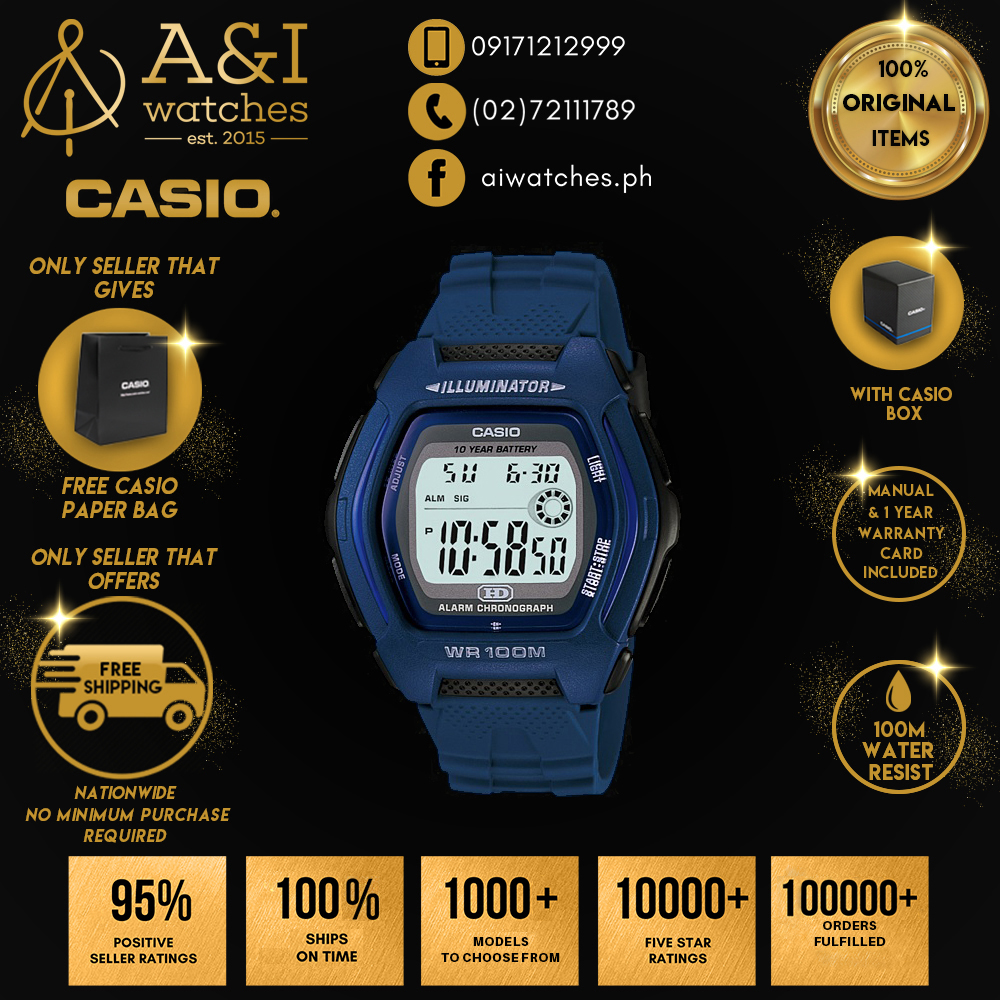 Casio Dual Display Mens Resin HDD-600C-2AVDF 100m - 494r0xhac9 - ThaiPick