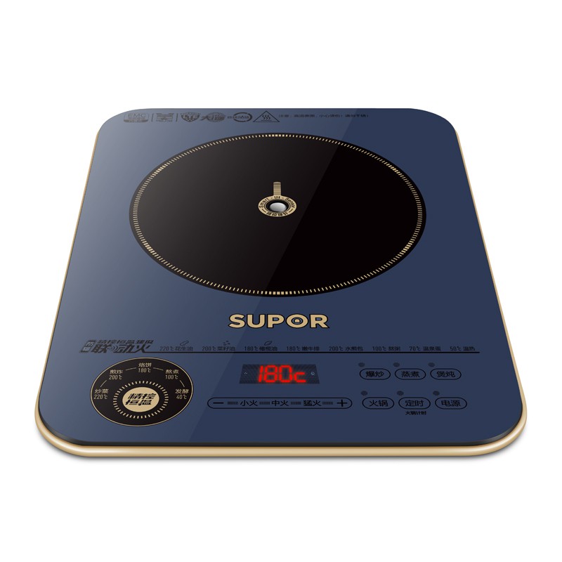เตาแม่เหล็กไฟฟ้าแบบระเบิด Supor C22-ID31 เตาหม้อร้อนใหม่บางเฉียบเตาสมาร์ททัชสกรีนในครัวเรือนมัล ...