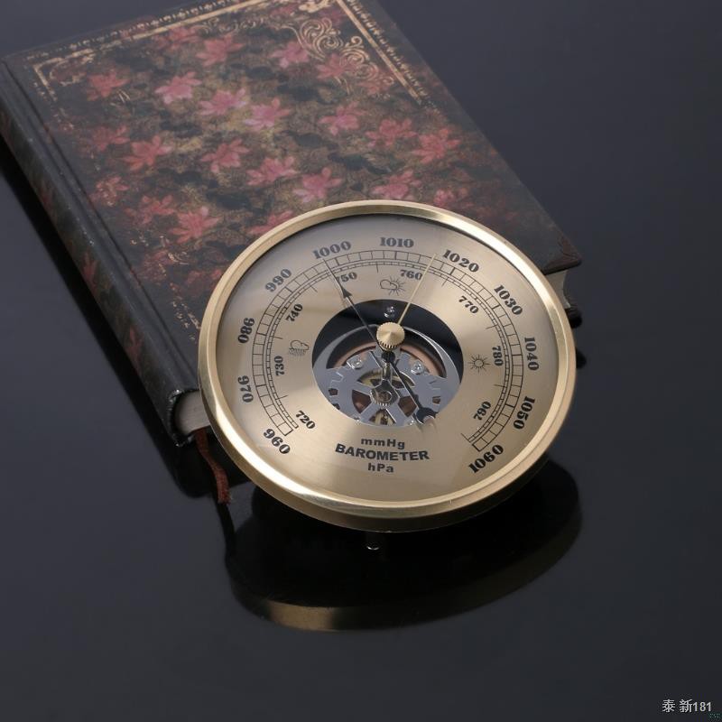 OOTDTY 108mm Wall Mounted Barometer Perspective Round Dial Air Weather ...