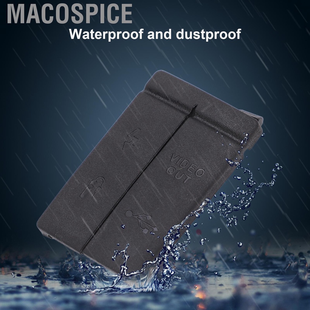 Macospice Camera Interface Cover Rubber Waterproof USB Port Video Out ...