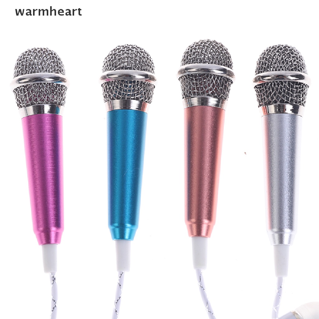 (warmheart) 3.5mm Stereo Studio Mic KTV Karaoke Mini Microphone With ...