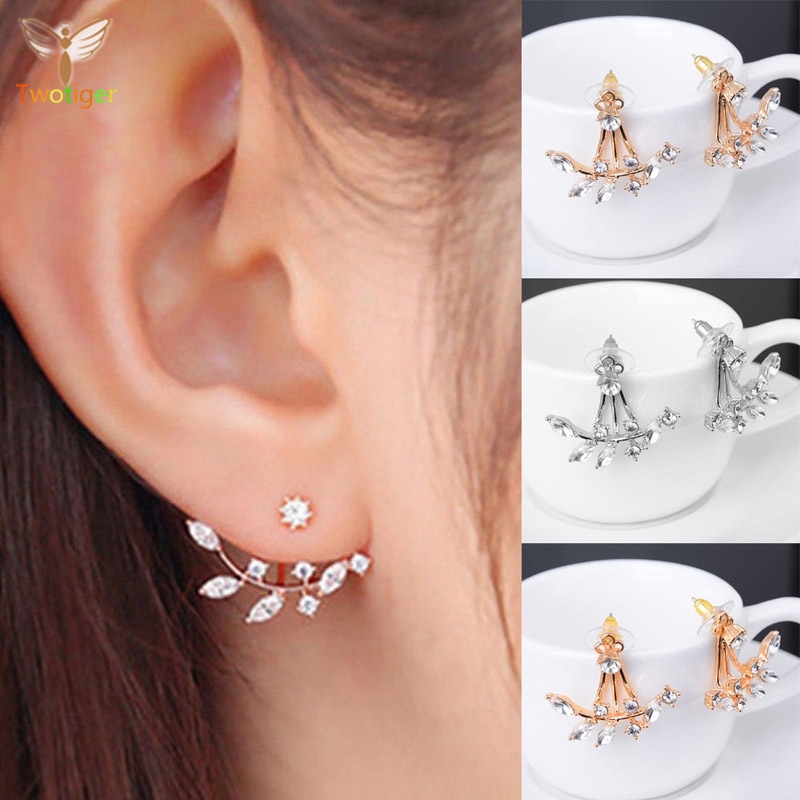 Marc Jacobs Gold Double J Stud Earrings - nazzilla - ThaiPick