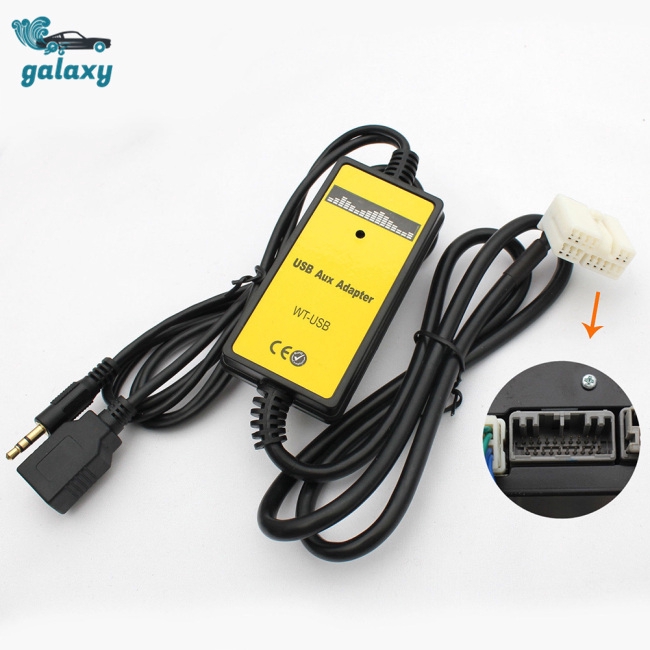 อะแดปเตอร์ Car USB Aux-in Adapter MP 3 Player Radio Interface สำหรับ ...