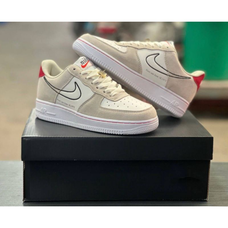 special offer รองเท้า Nike Air Force 1 First Use Light Sail Red in ...