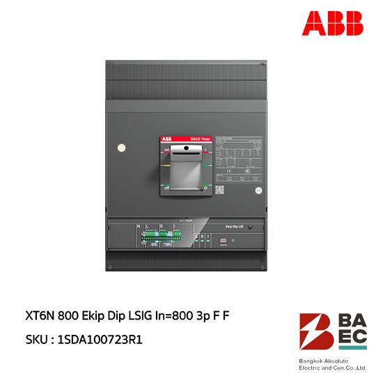 ABB เบรกเกอร์ XT6N 800 Ekip Dip LSIG In=800 3P 36KA | Shopee Thailand