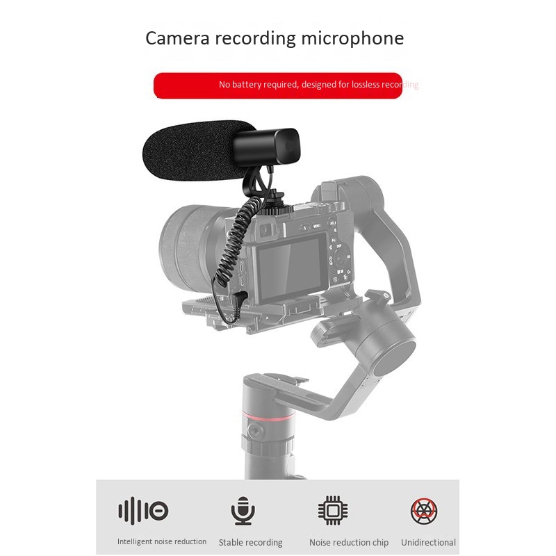 Camera Microphone Professional Photography Interview Microphone Noise ...