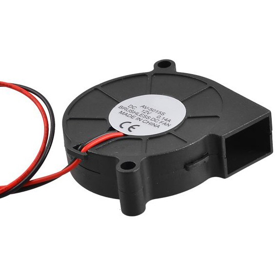 Black Brushless DC Cooling Blower Fan 5015S 12V 0.14A 50mm x 15mm ...