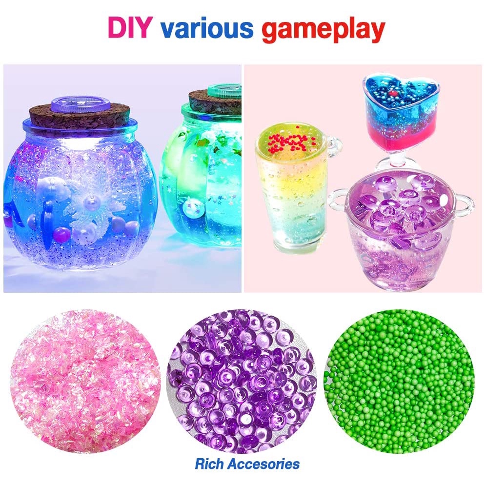 Unicorn Clay Slime Kits DIY Slime Kit For Girls Boys Ultimate Glow ...