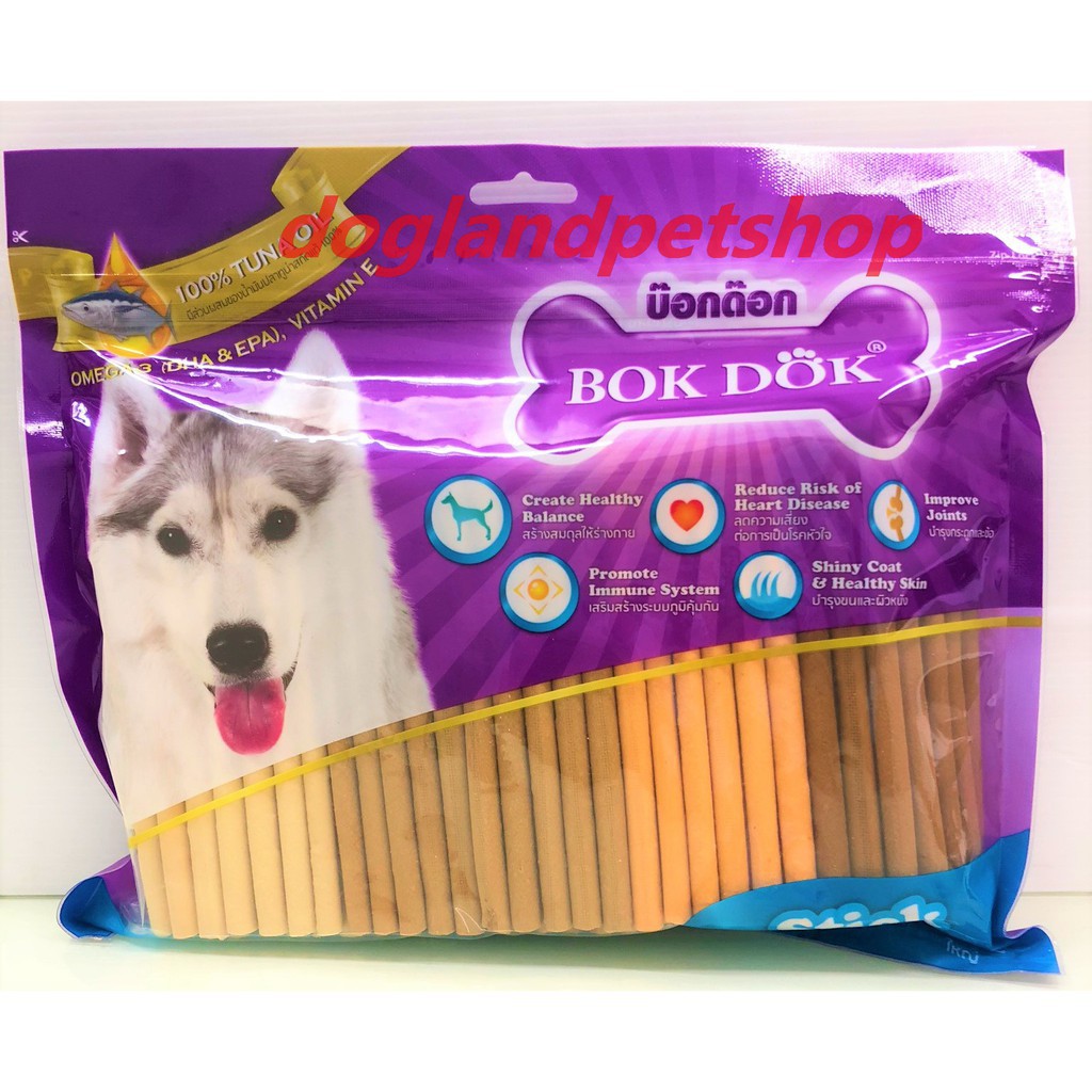 อาหารสุนัข~ Bok Dok Chicken Stick 5" รวมรส นม/ตับ/ไก่/เนื้อ 1กก ...