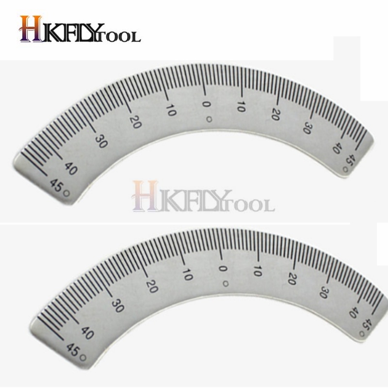วัดไม้บรรทัดrotractors Milling Machine art Angle late Scale Ruler 45 ...