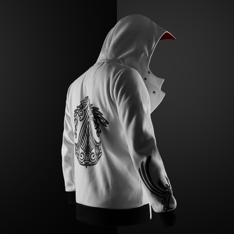 new 5 colors Assassin hoodie unisex zipper jacket Street fashion print ...