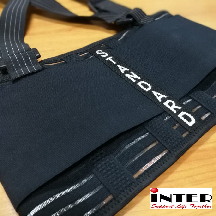 STANDARD Back Support เข็มขัดพยุงหลังพยุงเอว ใส่ยกของ (สีดำ) แพ็คคู่ 2 ...