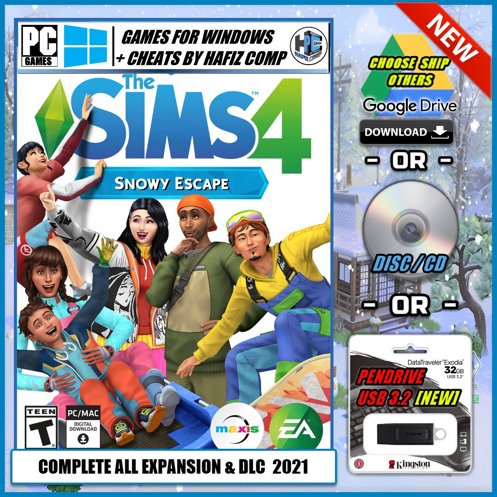 The Sims 4 Snowy Escape 2021! [PC] Email | Disc | Pendrive CnWH ...