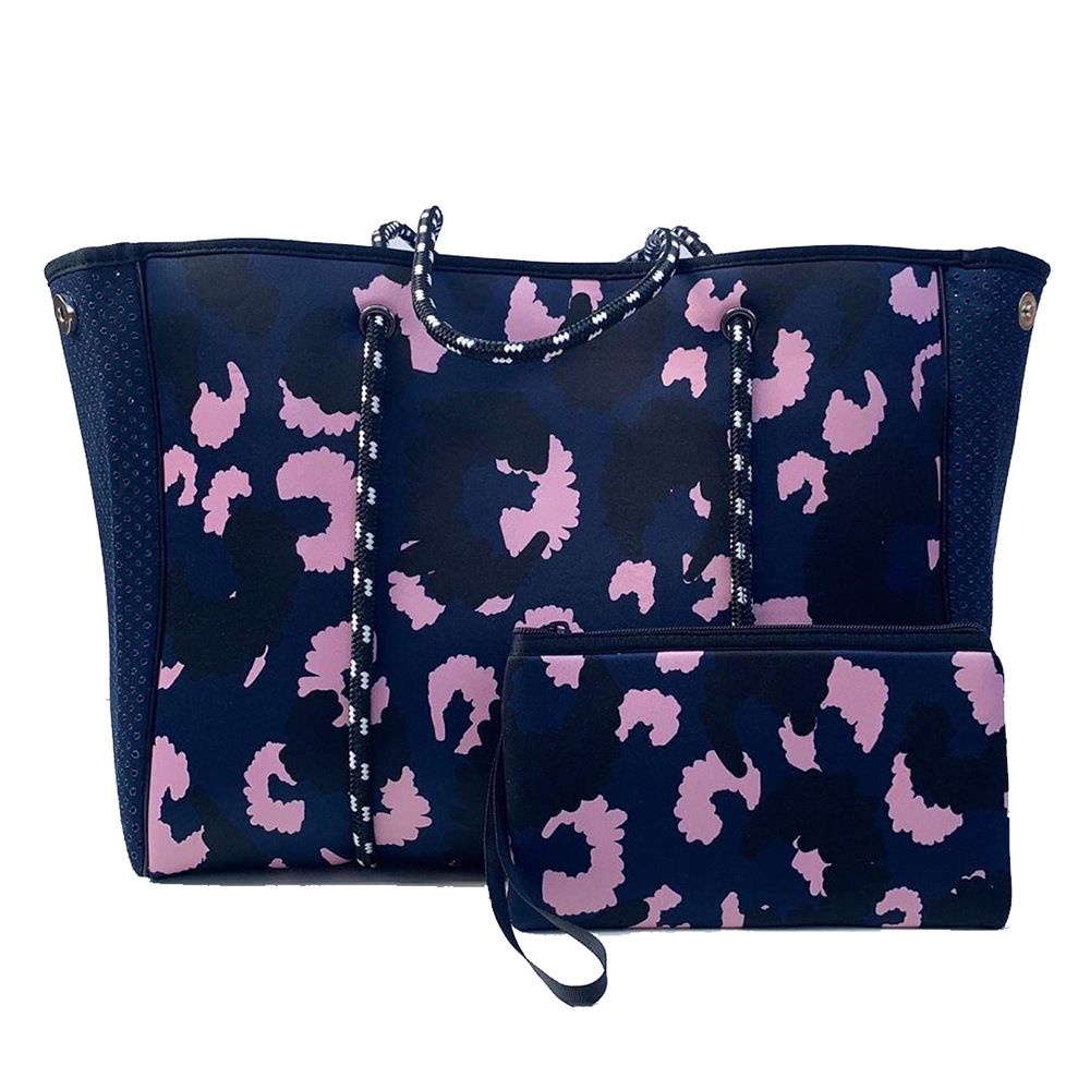 2021 New Neoprene Women Tote Handbags Travel Large Neoprene Tote Bag ...