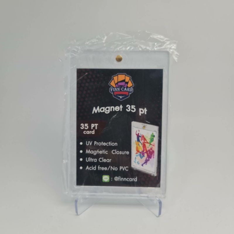 FINNCARD Finncard Magnet ป้องกัน UV แม็กเน็ตใสวิ๊ง ใส่การ์ดสะสม หมุดทอง ขนาด 35pt - 180pt มี ...