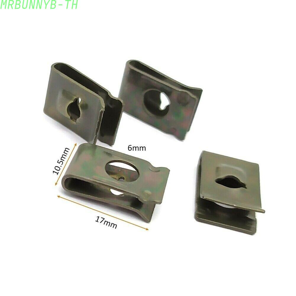 Clips Motorcycles Trim Trucks U-Type 17mmx10.5mm Bumper Fender Fastener ...