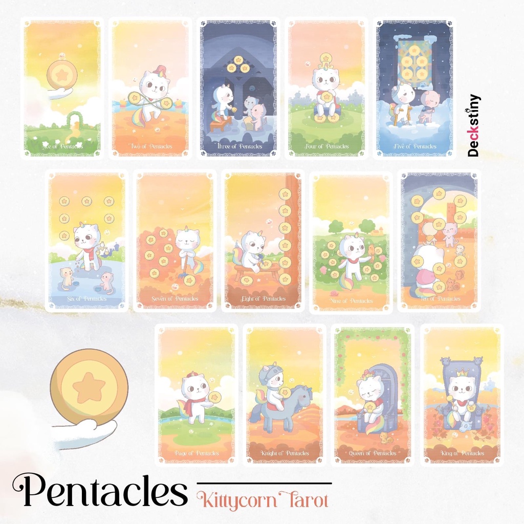 Kittycorn Tarot Kitty Unicorn Tarot Kitty Tarot ไพ่ทาโร่ไทย ของแท้ ไพ่ ...
