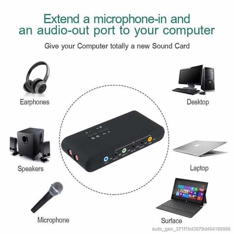 7.1 Sound Card Usb 2.0 Sound Card Cmi6206 Chipset Usb Usb Audio Device ...