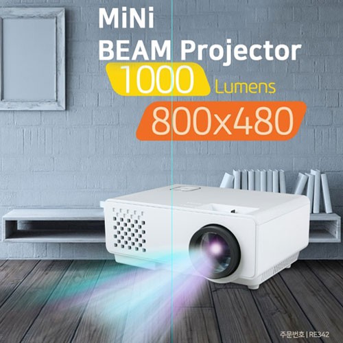 Coms Mini Beam Projector 1000Lumen HDMI MHL VGA USB AV Support 100inch ...