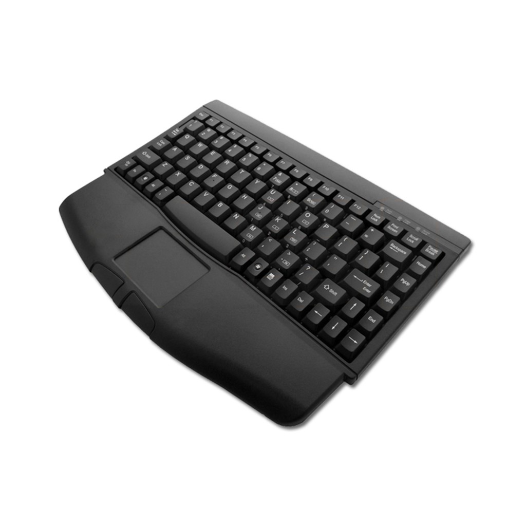 Keyboard ACK-540 Black/White PS/2 Mini-Touch Keyboard provides an 88 ...