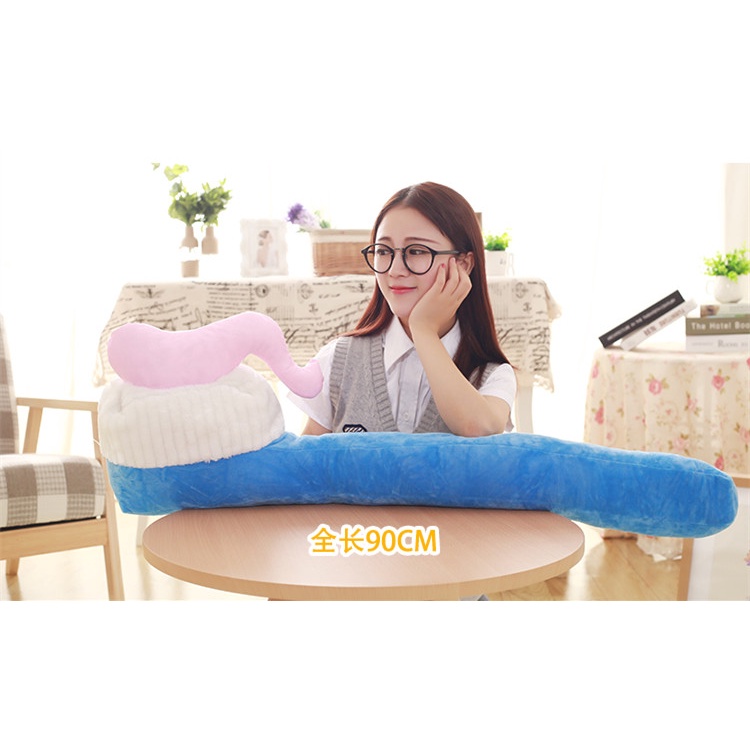 90CM One Piece Creative Toothbrush Pillow PP Cotton Stuffed Sleeping ...