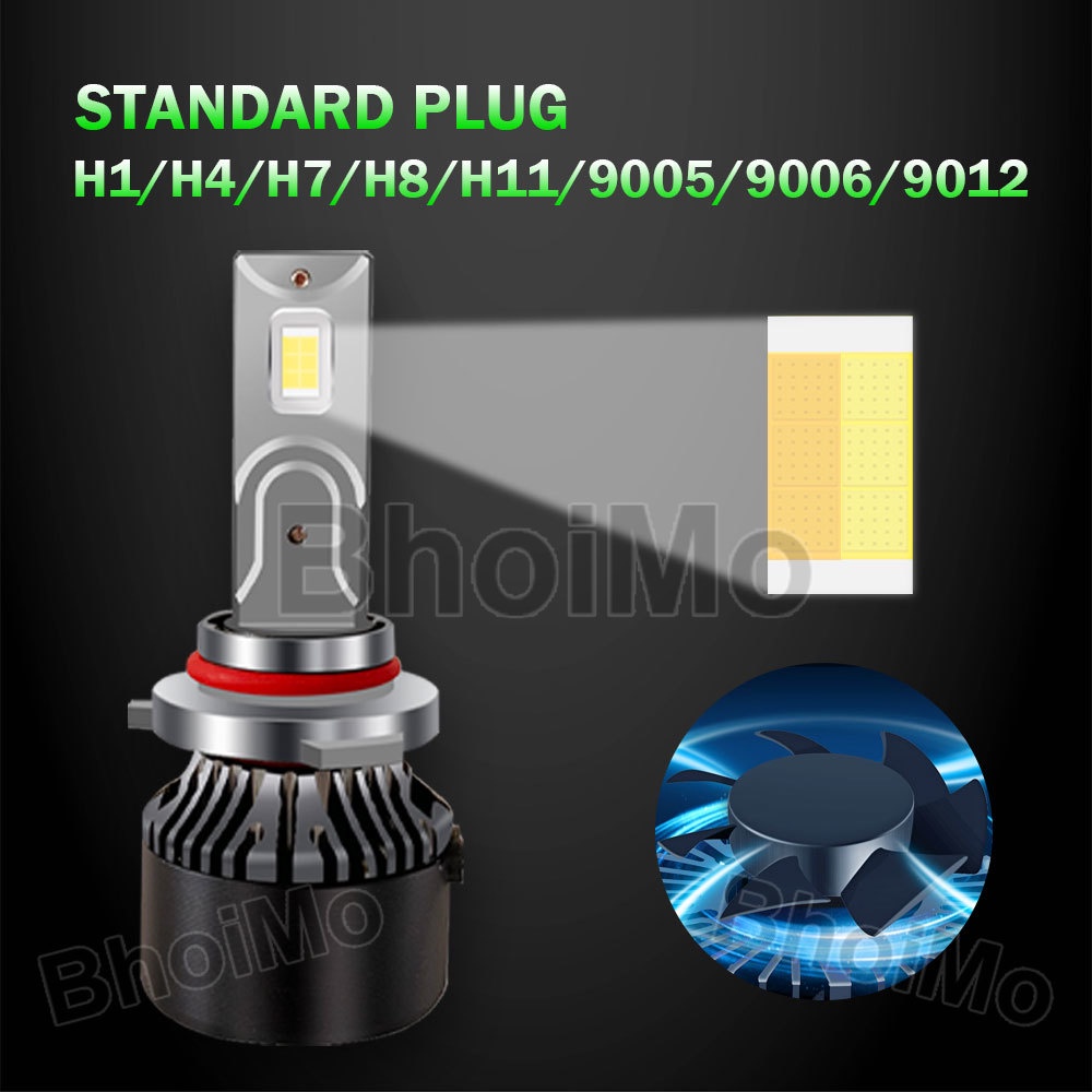 Bhoimo 2022 ใหม่ หลอดไฟตัดหมอก LED F8 H1 H3 H4 H7 H8 H9 H11 9005 HB3 ...