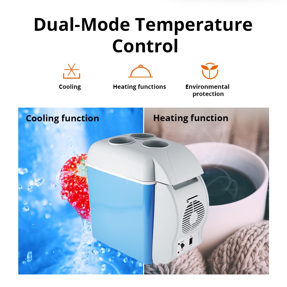 รถตู้เย็น7.5L Home Auto Mini Refrigerator DC1224VAC220V Food Storage ...