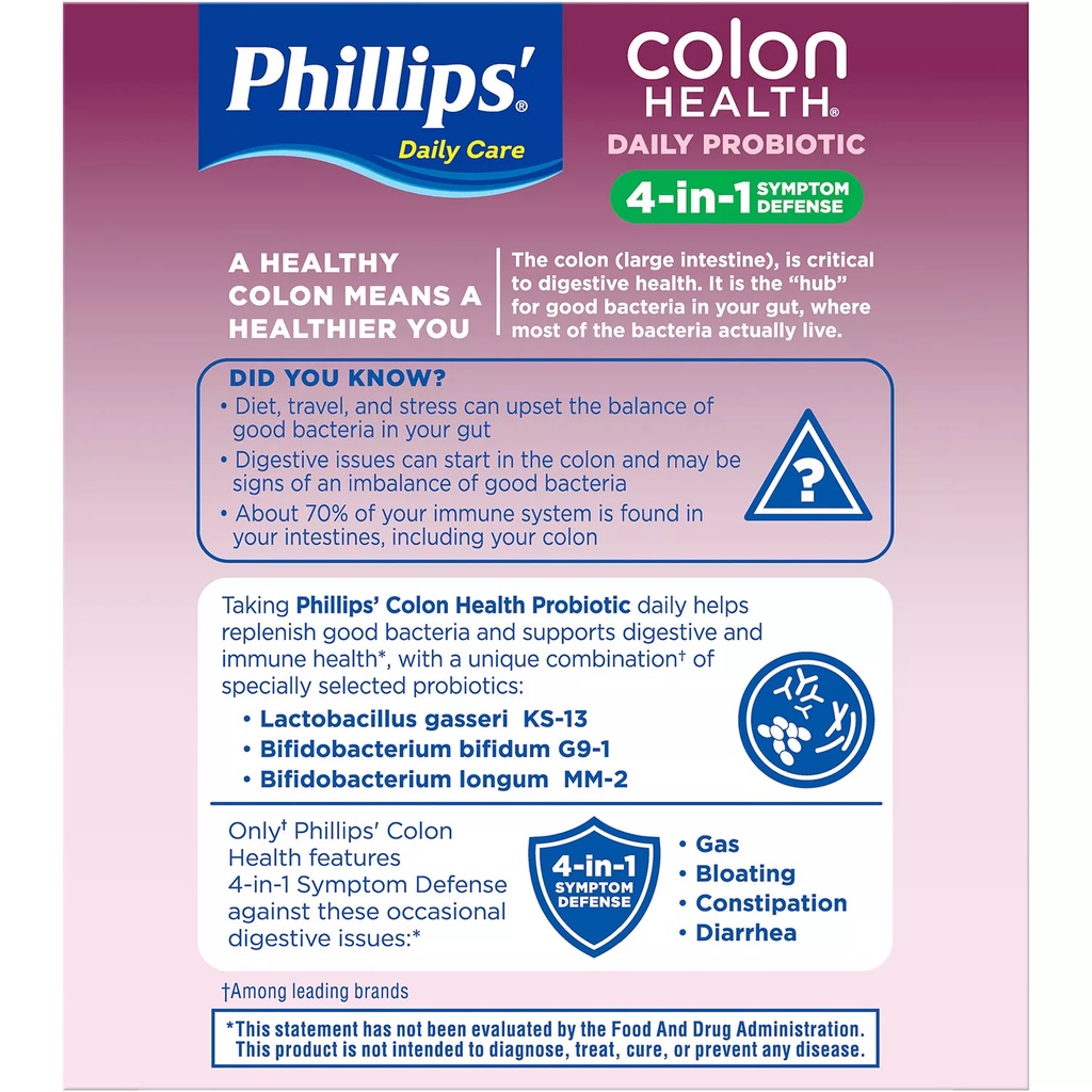(Exp 062025) Phillips Colon Health Probiotic Supplement (90 ct ...