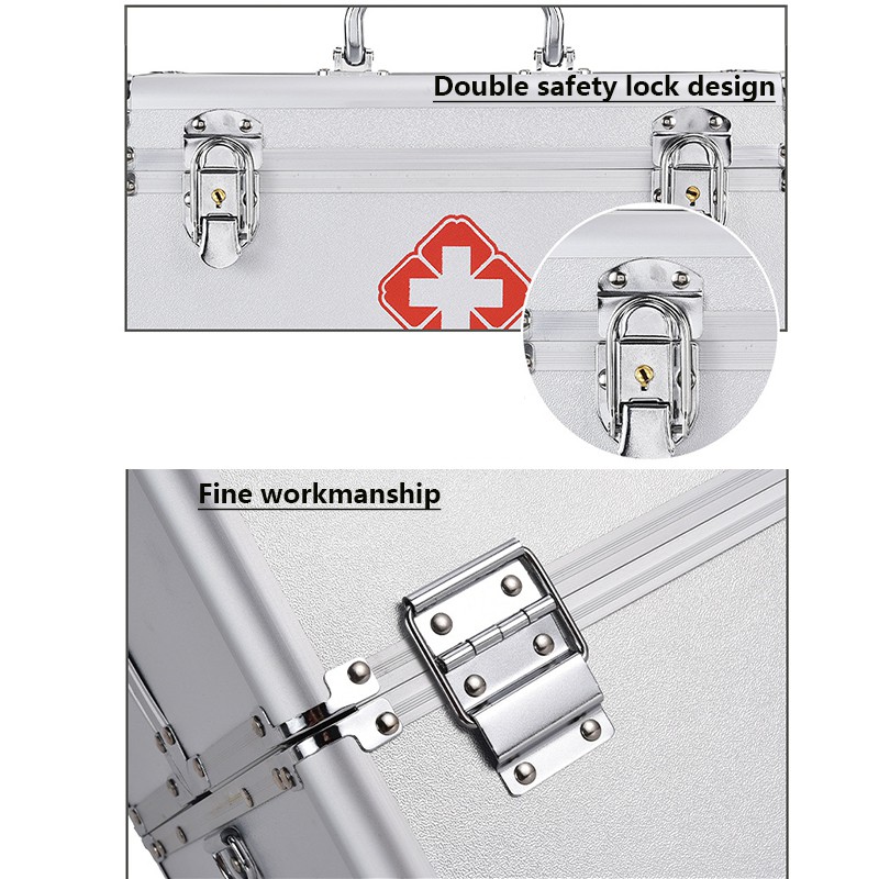 ชุดปฐมพยาบาล：First aid kit Medical Box Emty first aid kit box aluminum ...