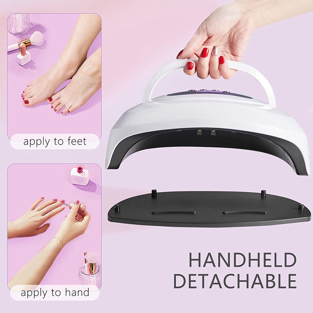 UV LED Nail Lamp Nail Dryer with 57 LED UV Beads Nail Gel Polish UV ...