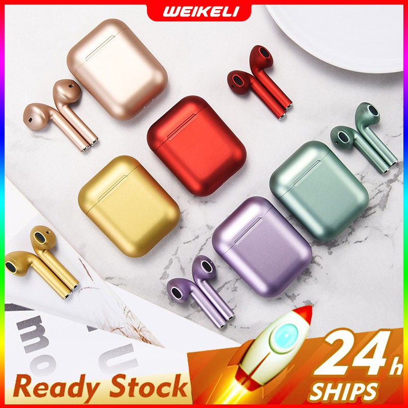 Bluetooth Earphone Macaron COLOR INPODS i12 Wireless Headphones TOUCH ...