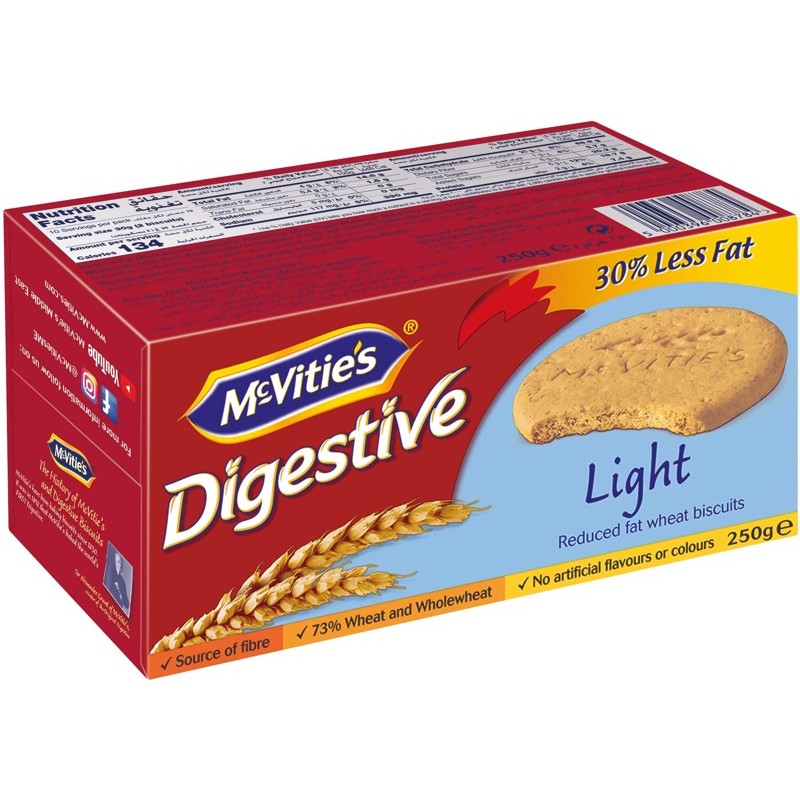 Mc Vities Digestive Light (30% less Fat) 250 gms. | Shopee Thailand