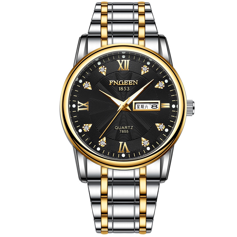 FNGEEN Couple Watch Set Original for Men Business Women Fashion Casual ...