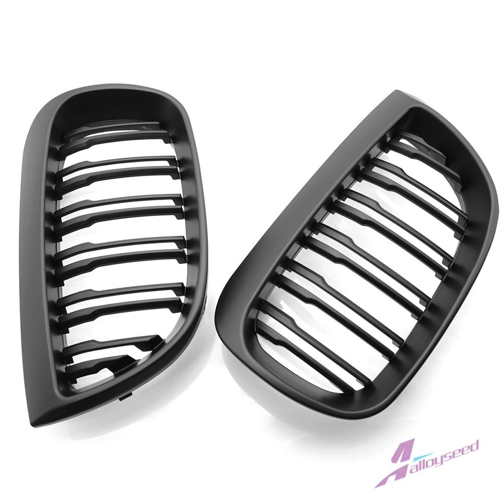 BMW Al กระจังหน้ารถยนต์แบบสองด้านสีด ํา 1 คู่สําหรับ Bmw E87 E81 04-07 ...