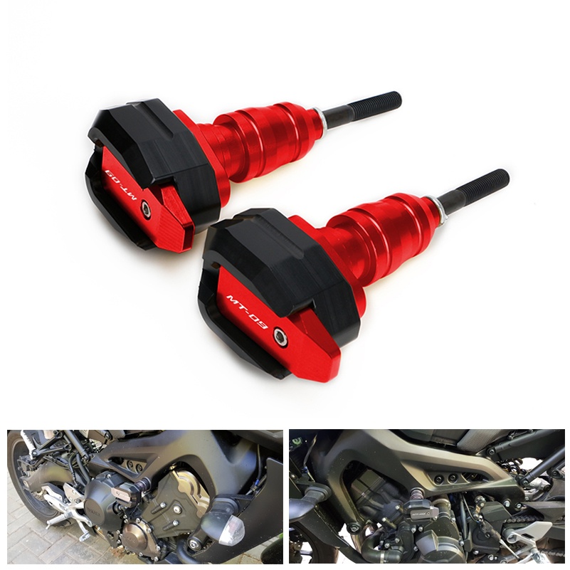 ปรับโฉม&For Yamaha MT09 MT 09 MT-09 Tracer Frame Slider Moto Engine ...