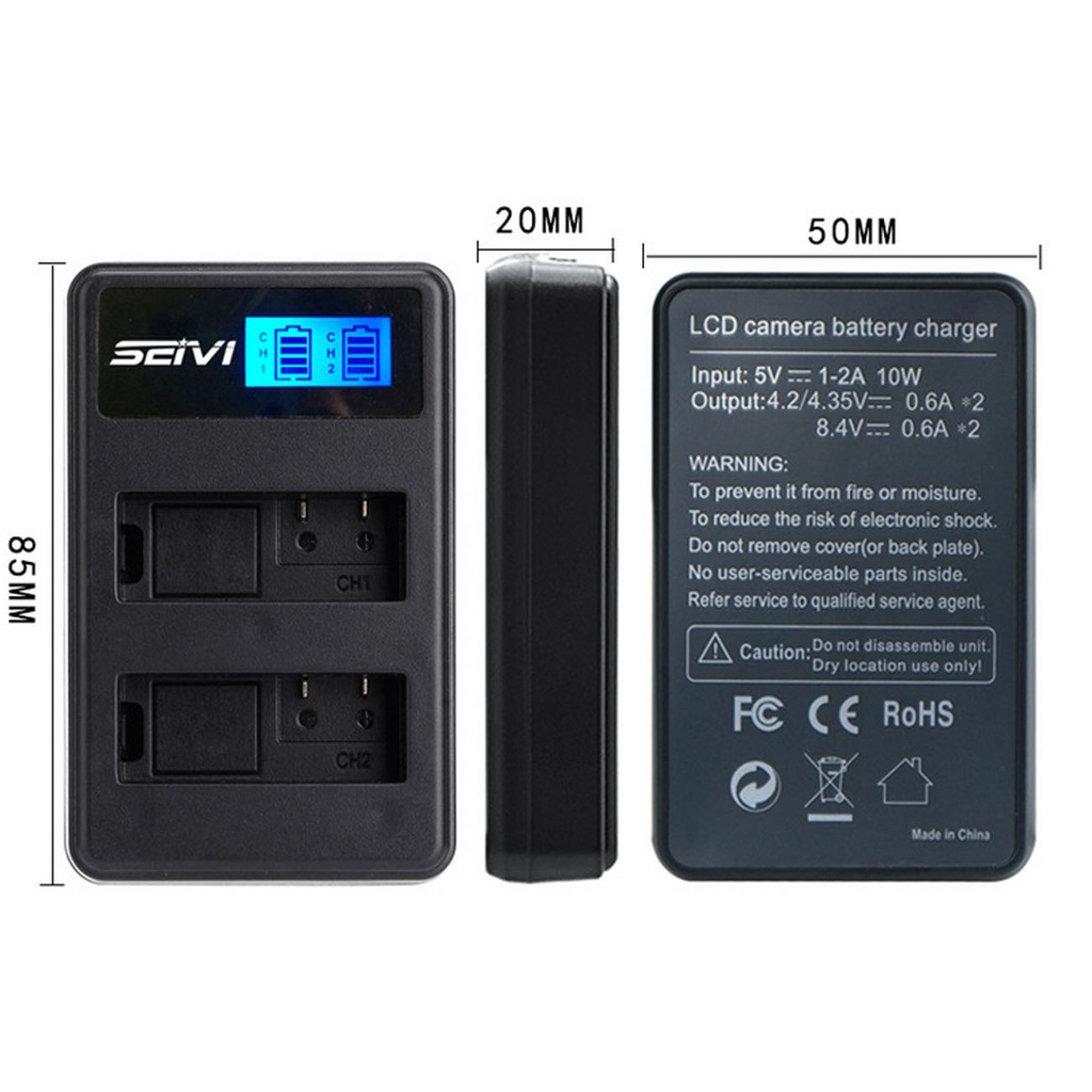 LCD USB Dual Charger for Ricoh D LI92 DLI92 DB 100 DB100 DB 110 DB110 ...