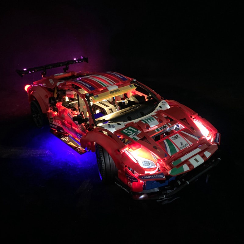 Toptoysตัวต่อเลโก ตัวต่อ LEGOFERRARI 488 GTE MOC-LEGO บล็อคตัวต่อเลโก้ ...