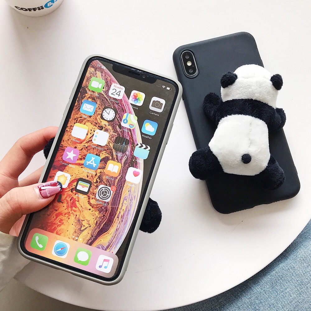 เคสโทรศัพท์แบบนุ่ม Panda สำหรับ OPPO Realme 2 3 3i 5 5i C3 6 7 7i 8 9 ...
