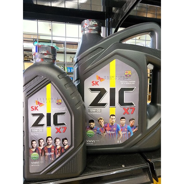 ผลิตปี2022แท้100 น้ำมันเครื่อง ZIC X7 10W-30 (ดีเซล) สังเคราะห์100 ...