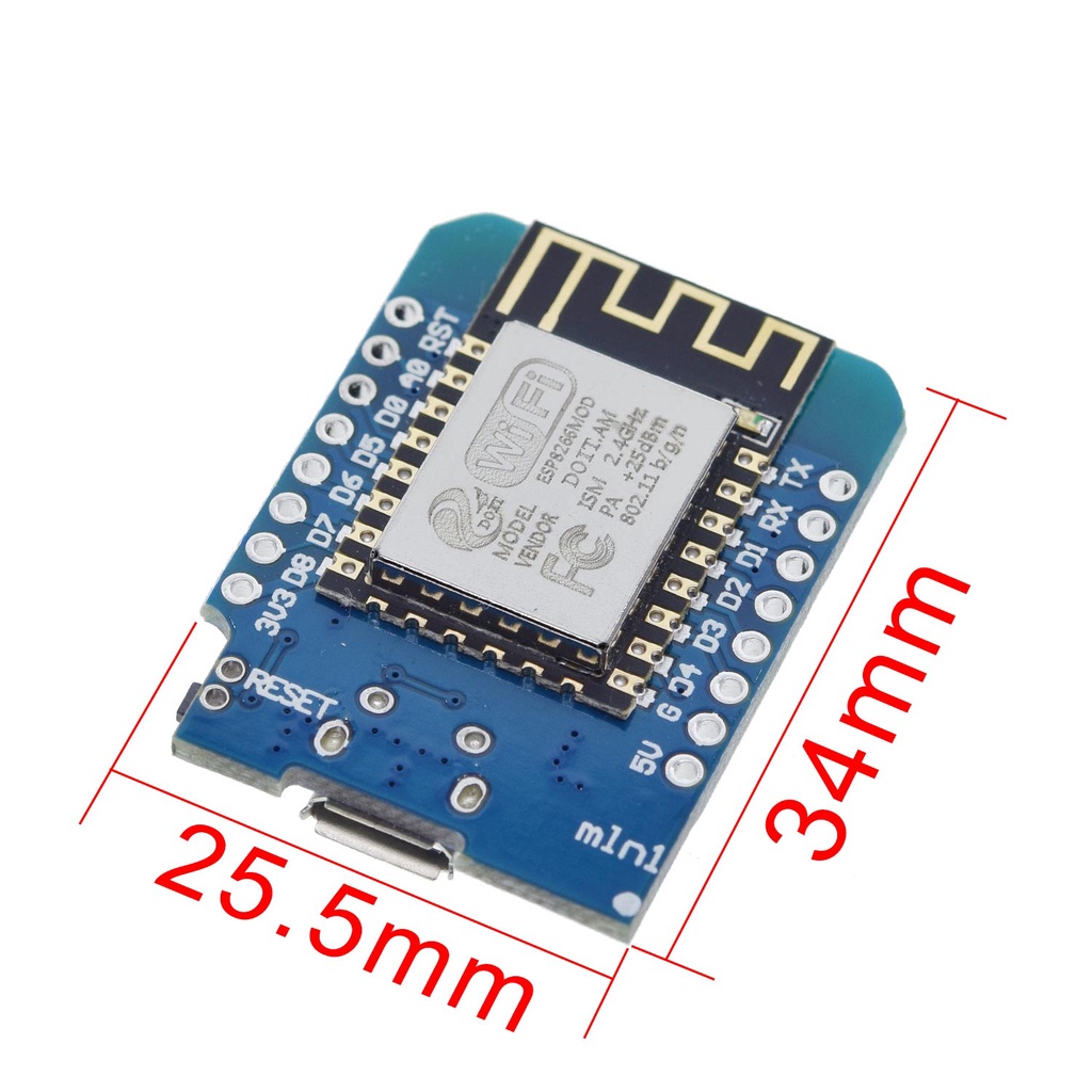 ESP8266 ESP-12 ESP-12F CH340G CH340 V2 USB WeMos D1 Mini WIFI บอร์ด ...